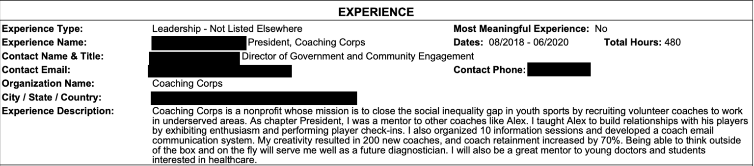 AMCAS Work and Activities Examples: How to Stand Out